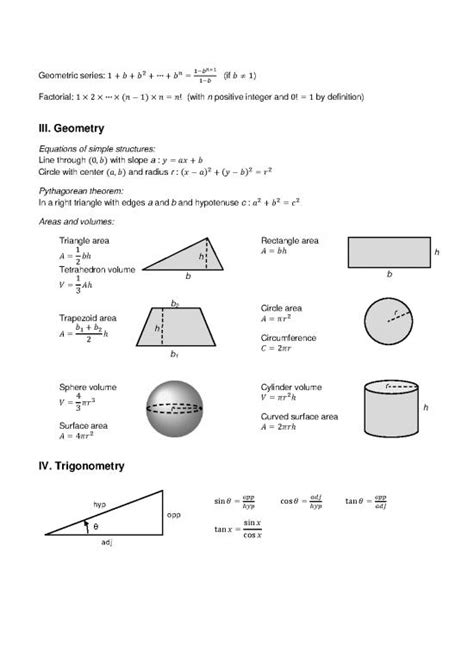 Geometry Pdf 168831 Calculus 1 Formulas Lecture Geometry Pdf 168831 Calculus 1 Formulas Lecture