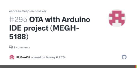 Ota With Arduino Ide Project Megh 5188 · Issue 295 · Espressifesp Rainmaker · Github
