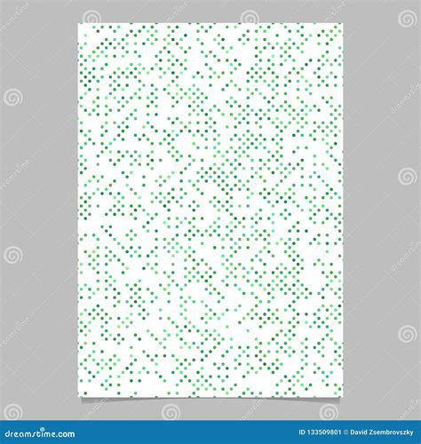 Green Circle Pattern Brochure Background Vector Stationery Template Design Stock Vector