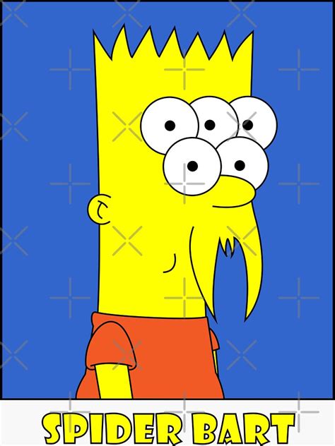 Spider Bart Sticker By Dpzt Redbubble