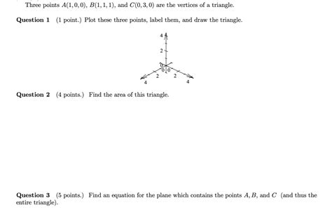 Solved Three Points A B And C Are The Chegg