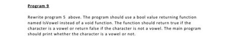 Solved Please Rewrite Program 5 Above The C Program