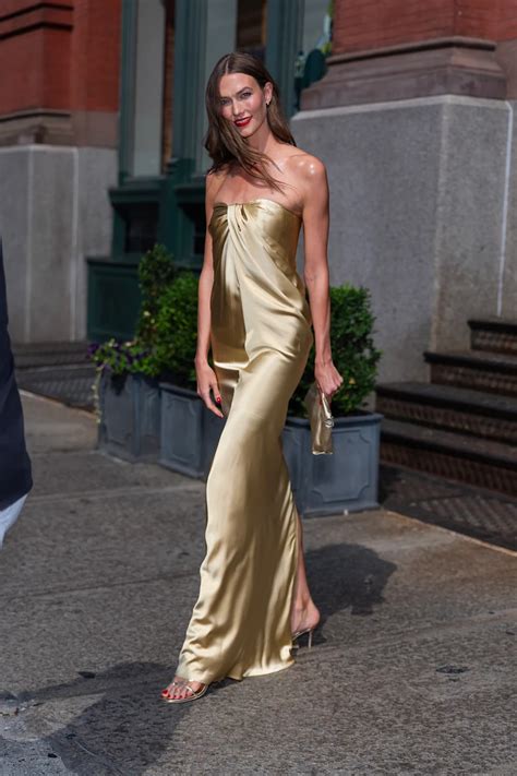 Karlie Kloss Gives Liquid Gold A Minimalist Turn At Taylor Swift And