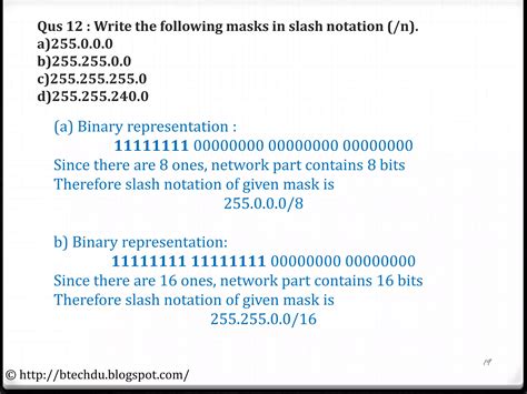 Network Layer Numericals Pdf