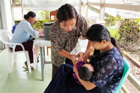 အသက် ၂ နှစ်အောက်ကလေးငယ်များကို ပုံမှန်ကာကွယ်ဆေးထိုးနှံခြင်း၊ ဆေးတိုက်ကျွေးခြင်းနှင့် ကိုယ်ဝန