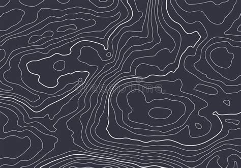 Topographic Map Background With Altitude Lines Abstract Terrain