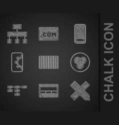 Set Color Palette Guide Site Map Ui Ux Design Vector Image