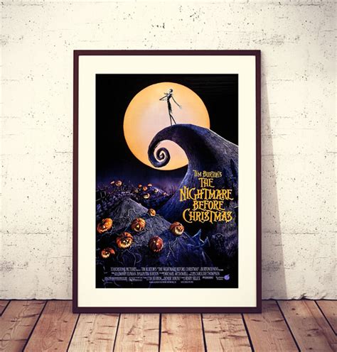 Nightmare Before Christmas Movie Poster Printable Art Digital