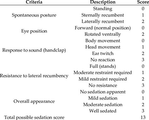 Sedation Modified Numeric Rating Scale Adapted From Gurney Et Al