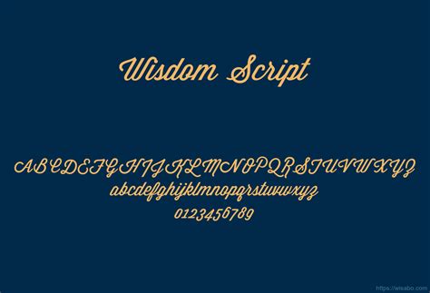 Wisdom Script Font Free Download Ttf Otf Wisabo Fonts