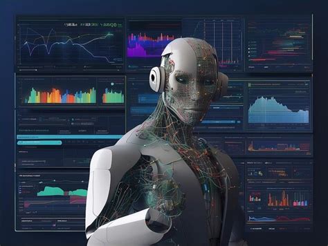 Visualize Ai Algorithms Analyzing Financial Markets Premium Ai Generated Image