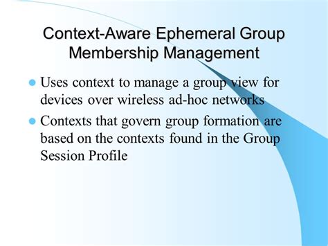 supporting persistent social groups in ubiquitous computing