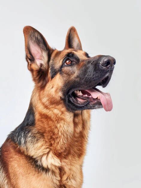 Premium Photo Playful German Shepherd Strikes A Pose In The Sunshine