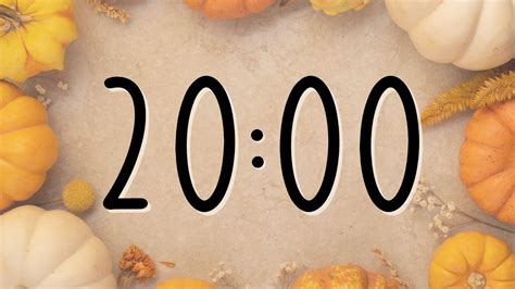 20 Minute Autumn Pumpkin Timer Youtube