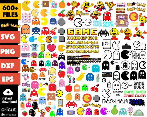 Pac Man Svg Nundle Pacman Png Pacman Ghost Svg Pacman Svg Etsy Canada