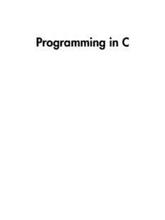 Programming In C PDF
