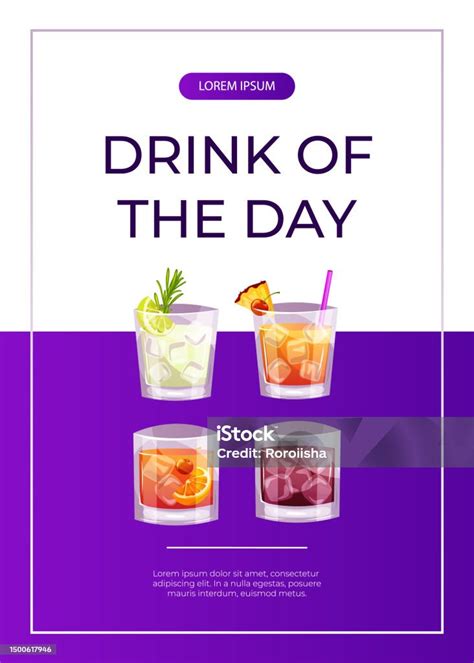 클래식 칵테일 진 토닉 위스키 소다 구식 마이 타이가 포함된 프로모션 전단지 0명에 대한 스톡 벡터 아트 및 기타 이미지 0명 Gin Tonic 가리기 Istock