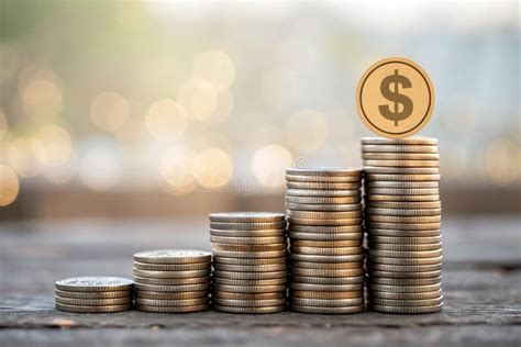 Coins Stack Coins Stack Icon With Dollar Symbol Money Pay Financial And Business Concept