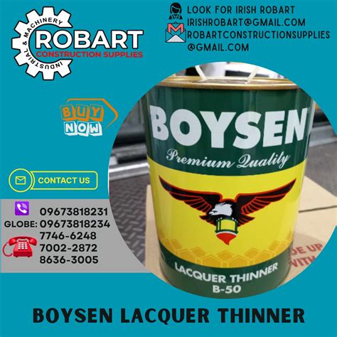 Boysen Lacquer Thinner Commercial And Industrial Construction Tools