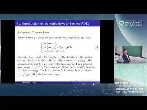 Free Video Smooth Transonic Flows And Mixed Type Equations Icbs 2024 From Bimsa Class Central