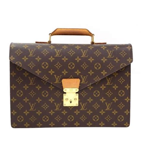 Louis Vuitton Vintage Rare Monogram Canvas Mens Briefcase Laptop