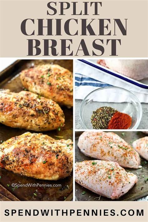 Roasted Split Chicken Breast {5 Simple Ingredients } Spend With Pennies