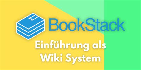 Bookstack Installation Und Nutzung Admin Intelligence