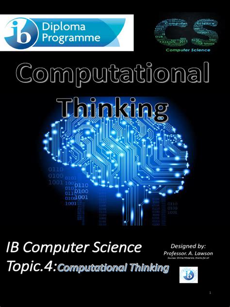 Ib Comp Sci Computational Thinking Pdf Software Engineering Computer Science