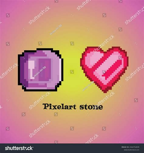 8 Bit Pixel Ruby Gemstones Diamond Stock Vector Royalty Free 2162752839 Shutterstock