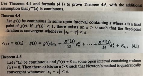 Solved Use Theorem 4 4 And Formula 4 1 To Prove Theorem Chegg Com