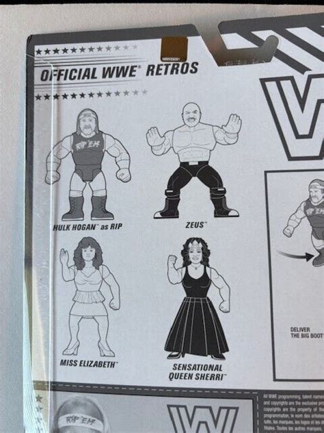 Wwe Retro Mattel Hulk Hogan As Rip Zeus Queen Sherri And Miss Elizabeth