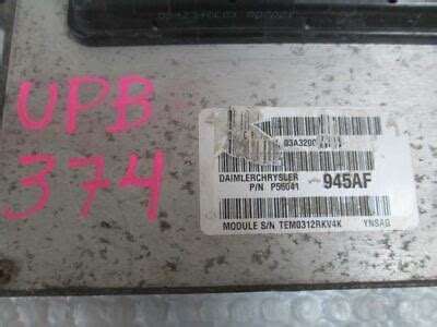Computadora De Motor Ecu Ecm Control Module 4 0l Mt 2002 Jeep Wrangler