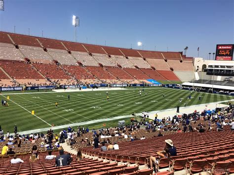 Los Angeles Memorial Coliseum Seating Chart Elcho Tab