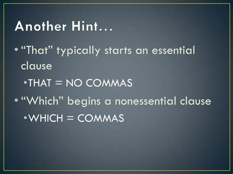 Ppt Essential Vs Non Essential Elements In Clauses Powerpoint