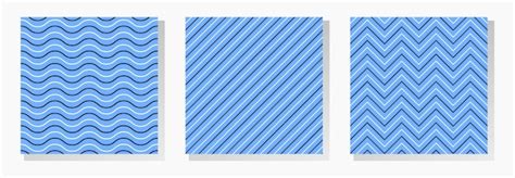 Premium Vector Waves Stripes And Zig Zag Vector Seamless Patterns Collection Classic Geometric