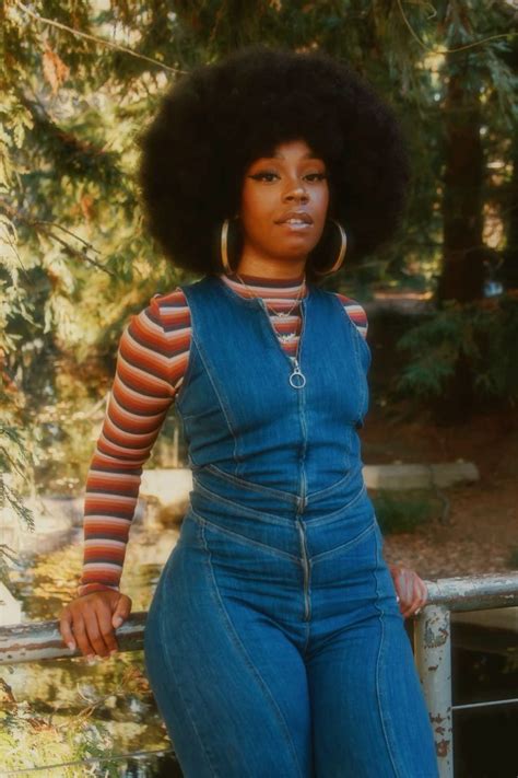 70s Photoshoot 70s Black Fashion Denim Jumpsuit Outfit 90s Fashion