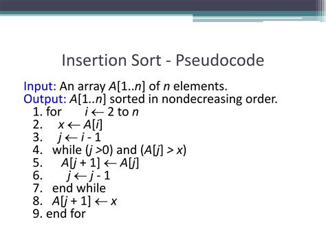 Sorting Algorithms Ppt
