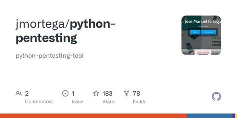 Michael K On Linkedin Github Jmortegapython Pentesting Python Pentesting Tool