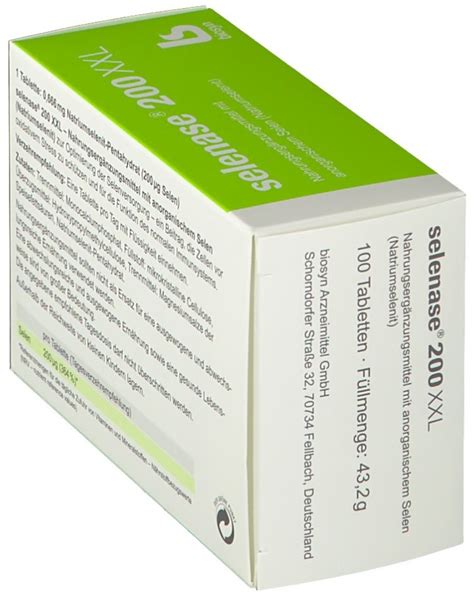 Biosyn Selenase 200 Xxltabletten 100 Stk Ab 3108 € Preisvergleich Bei Idealode
