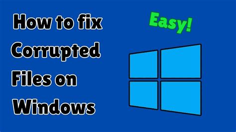 Remove Corrupted Files In Windows Step By Step Guide Youtube
