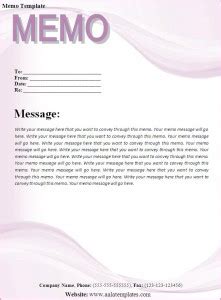 Memo Template Excel PDF Formats