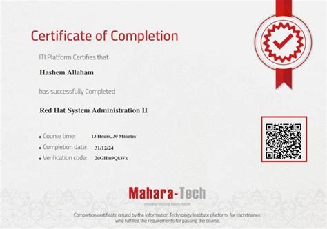 Hashem Allaham On Linkedin Iti Maharatech Linux Redhat