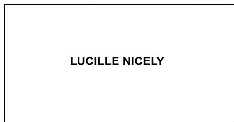 Obituary Lucille Nicely