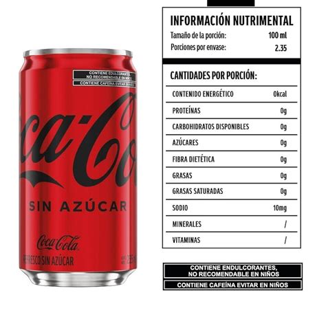 Refresco Coca Cola Sin Azúcar Lata 24235 Ml City Club