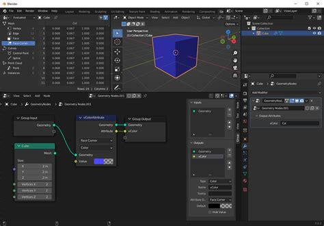 Geometry Nodes Is It Possible To Write To The Vertex Color Of Generated Geometry Modeling