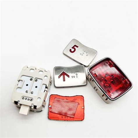 Sok Elevator Push Button Stainless Steel Plate With Braille Tact Switches 24v 4 Pins Buy