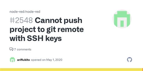 Cannot Push Project To Git Remote With Ssh Keys · Issue 2548 · Node