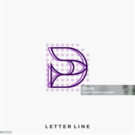 추상 문자 D 일러스트 벡터 템플릿 개성 개념에 대한 스톡 벡터 아트 및 기타 이미지 개성 개념 그라데이션 그림 이야기 Istock