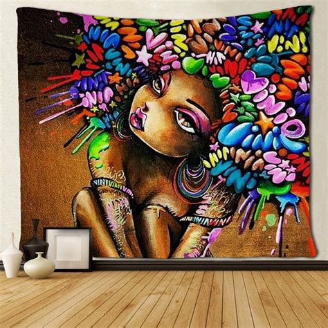 Afro Girl Black Girls African American Girl Colorf Grandado