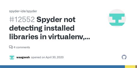 Spyder Not Detecting Installed Libraries In Virtualenv But Showing In